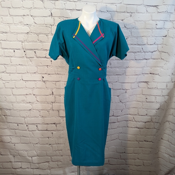 Vintage | Dresses | Vintage 8s90s Office Dress | Poshmark